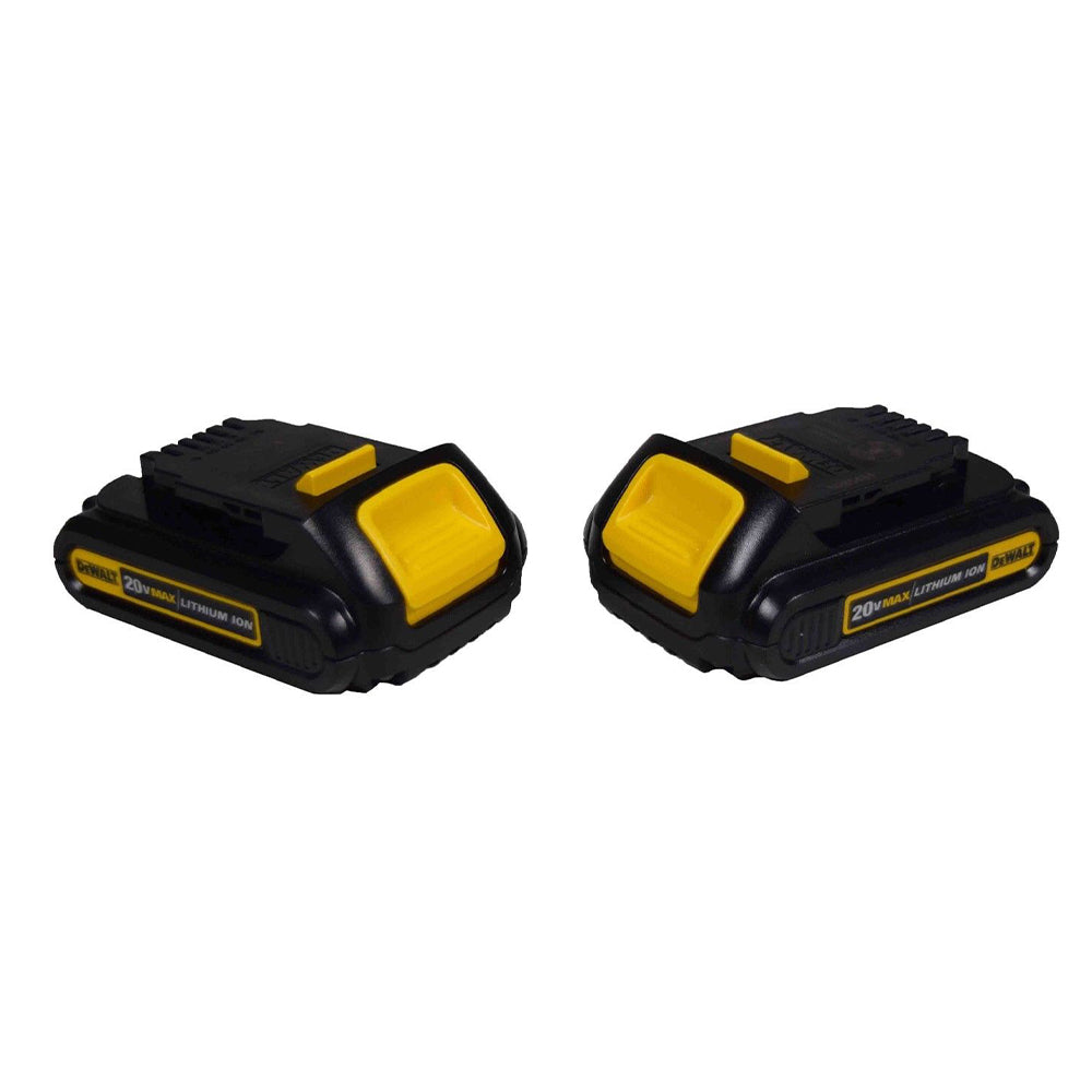 Dewalt DCB201 20-Volt MAX Lithium-Ion 1.5Ah Compact Battery Pack (2 Pa ...